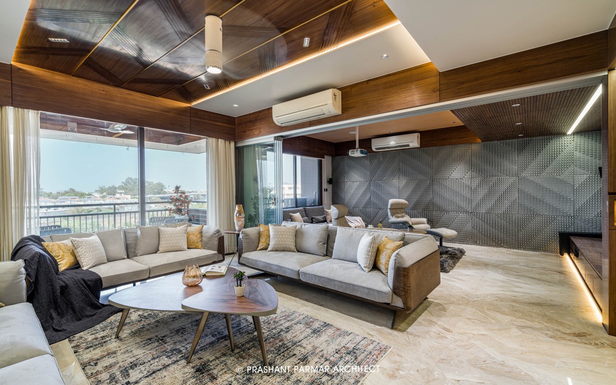 4 BHK Interior Design at Aman Apartment, Ahmedabad by Prashant Parmar ...