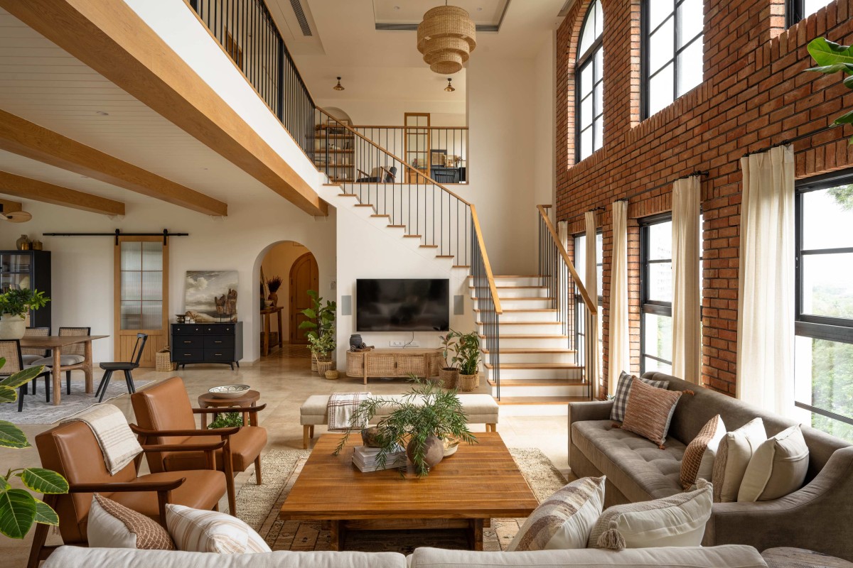 The Bridge by Amoeba Design | Pune Modern rustic Residential Architecture