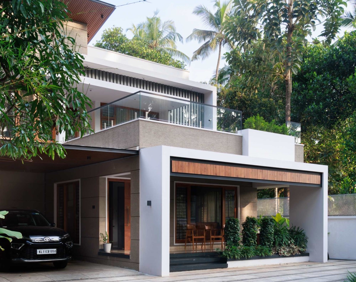 Fajer Eranhipaalam by Amar Architecture | Minimalist Modern Architecture